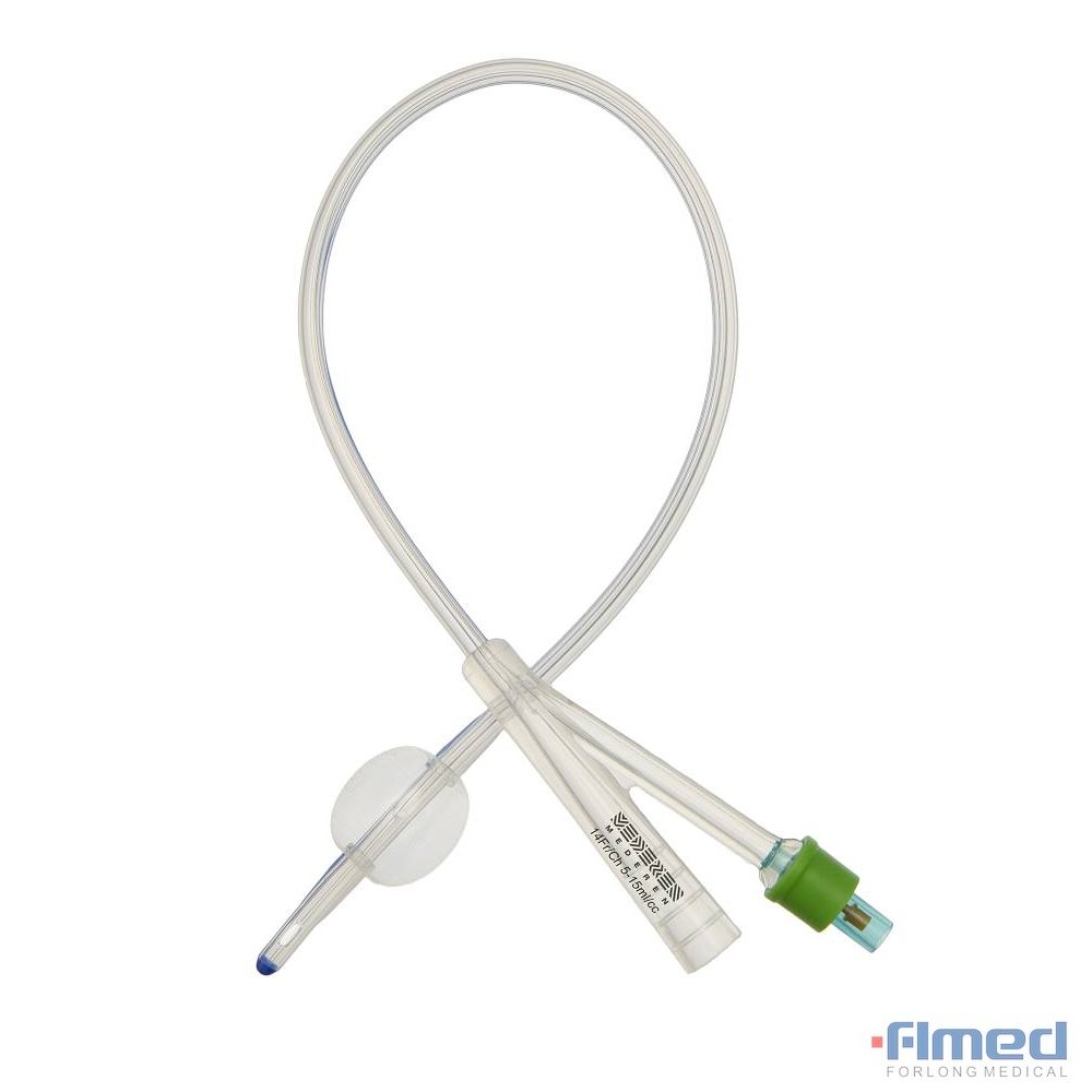 Üreticisinden 2 yönlü Standart Silikon Foley Kateter - Forlong Medical